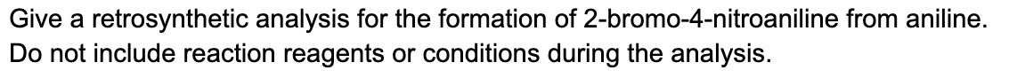 Solved Give a retrosynthetic analysis for the formation of | Chegg.com