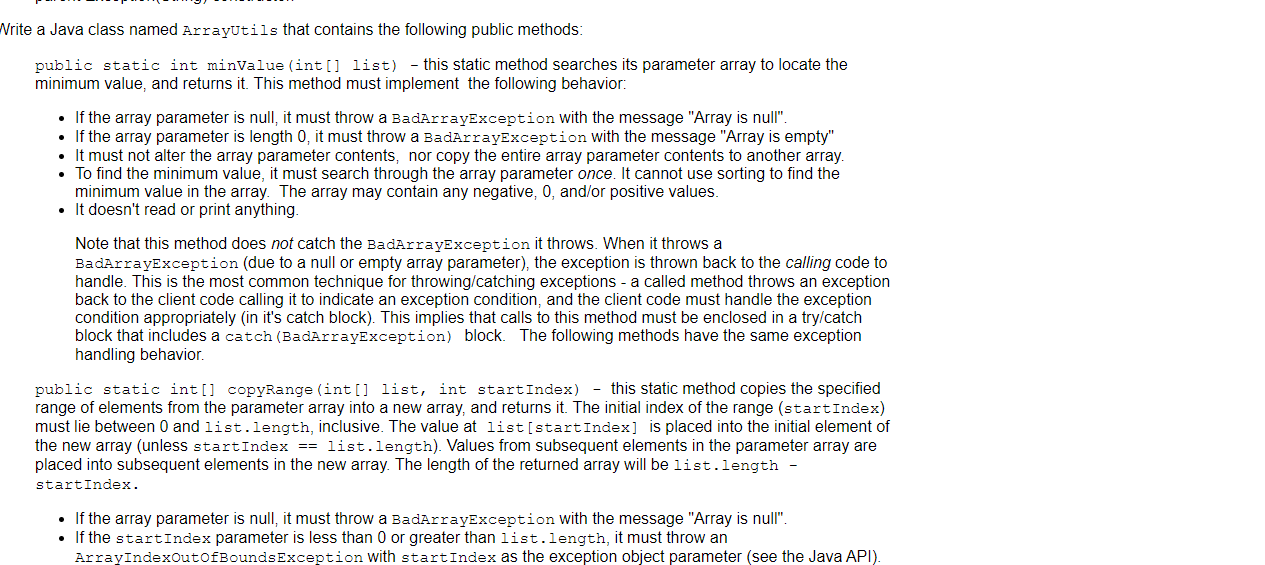 Solved In this assignment, you'll write your own custom Java | Chegg.com