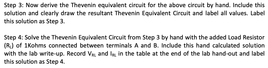 Solved R1 A 2k V1 R2 R4 2k 1k 30 R3 B 1k Step 3: Now | Chegg.com