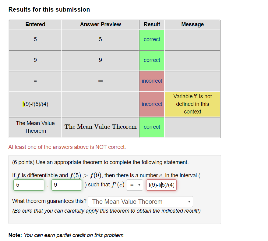 Solved Results for this submission Entered Answer Preview | Chegg.com