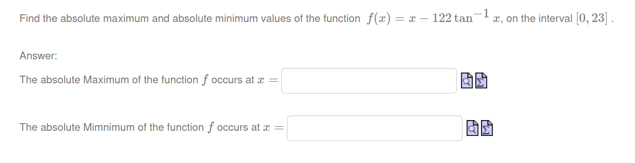 Solved Find the absolute maximum and absolute minimum values | Chegg.com