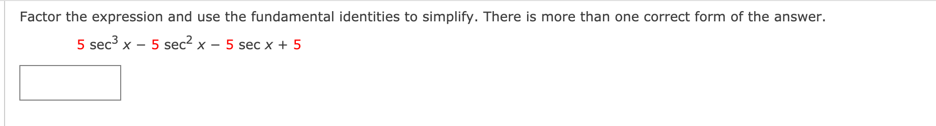 Solved Factor the expression and use the fundamental | Chegg.com