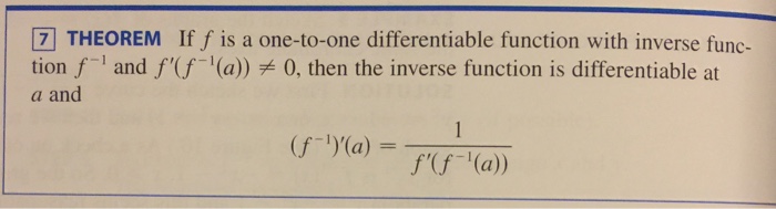 Solved for z 1. (A) Find f-1 (2) (B) Use Theorem 7, page 156 | Chegg.com