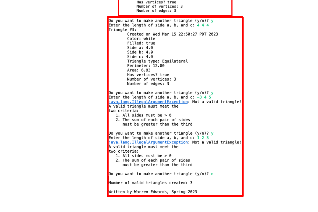 Solved A3.1: Triangle 1. You will modify the Triangle | Chegg.com