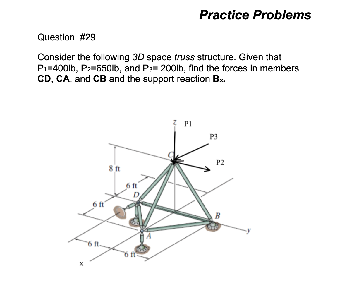 Solved Practice Problems Question #29 Consider the following | Chegg.com