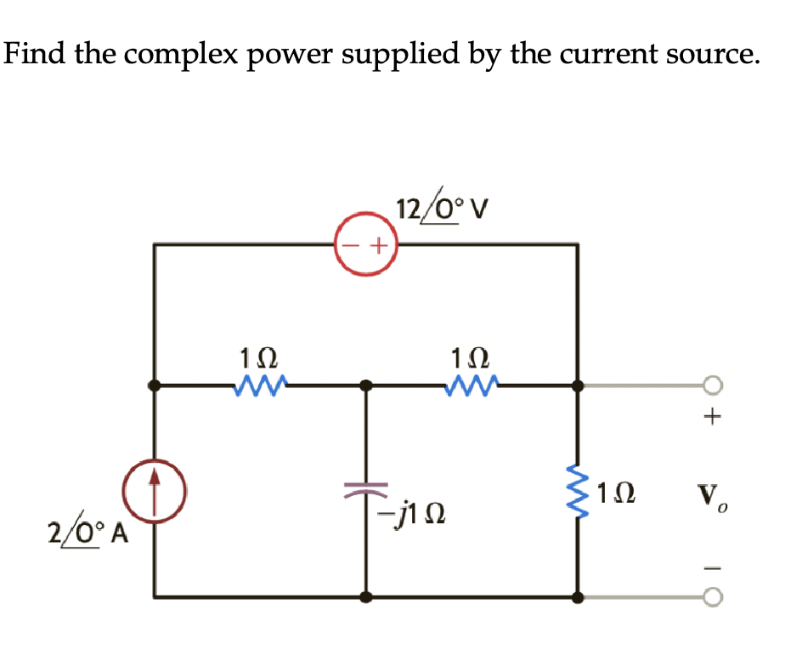Solved Find the complex power supplied by the current | Chegg.com