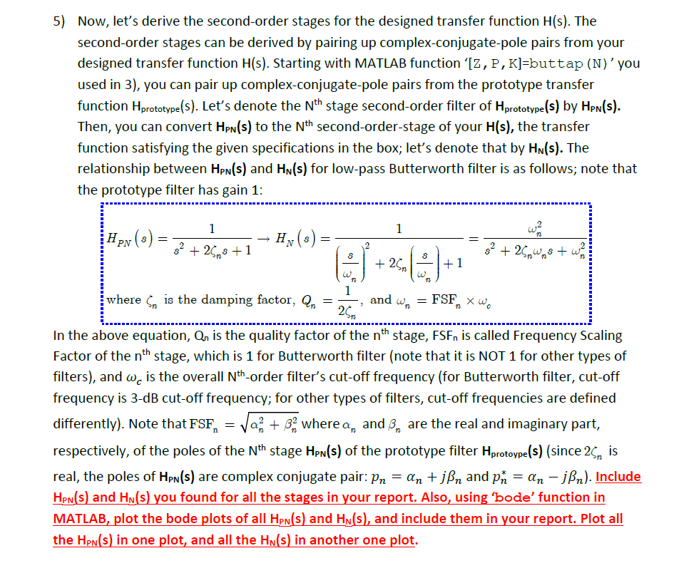 5) Now, let's derive the second-order stages for the | Chegg.com