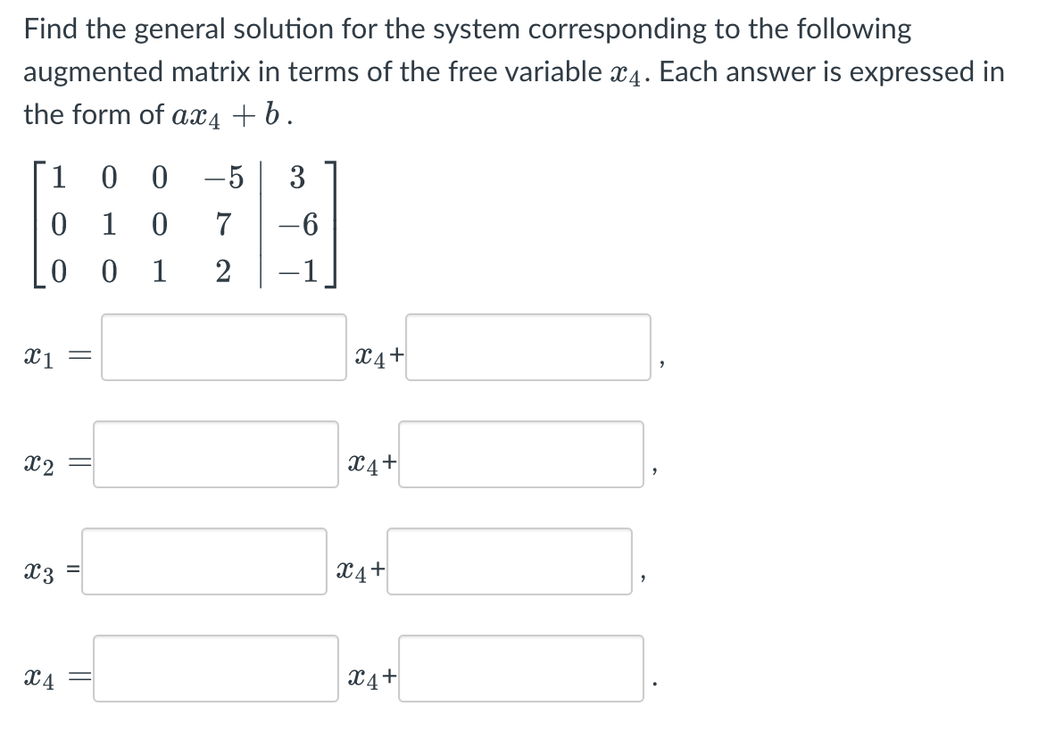 Solved Find the general solution for the system | Chegg.com