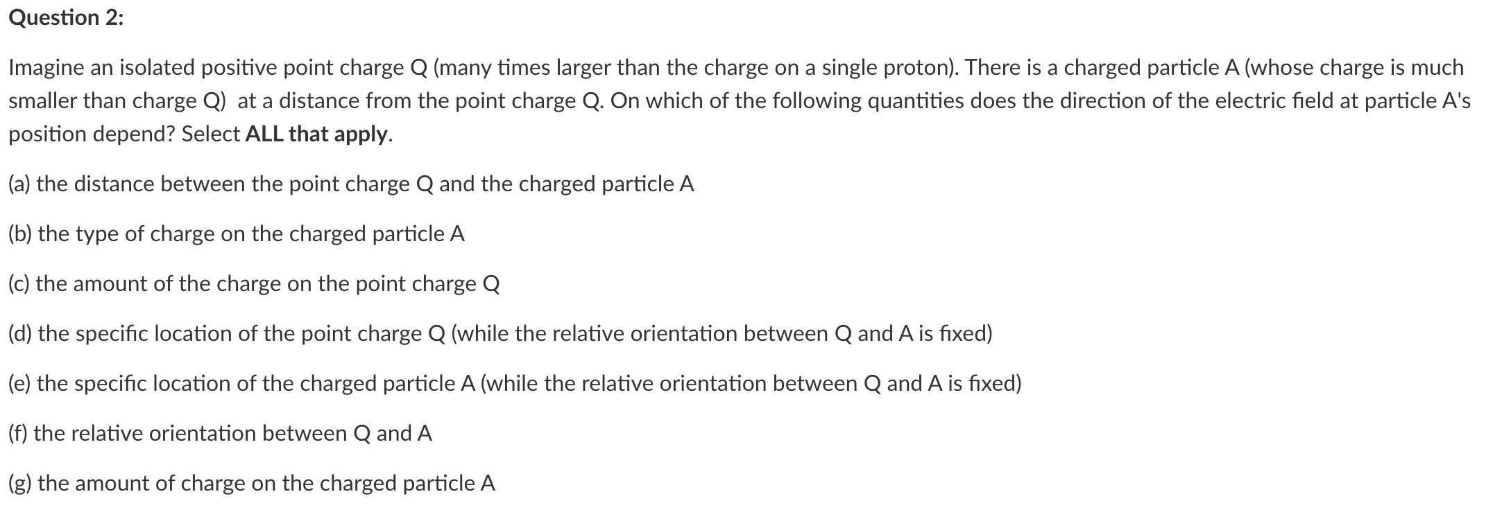 Solved Question 1: Imagine an isolated positive point charge | Chegg.com