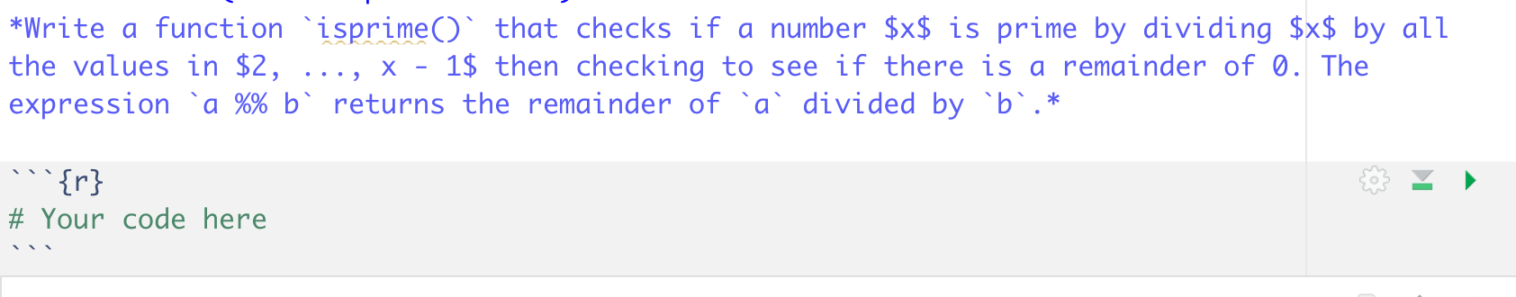 Solved Write A Function Isprime That Checks If A Number 