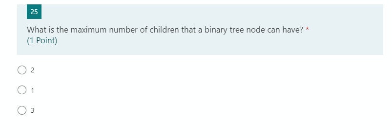 Solved 25 What is the maximum number of children that a | Chegg.com