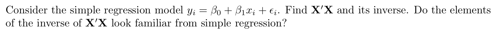 Solved Consider the simple regression model yi = Bo + Bixi + | Chegg.com