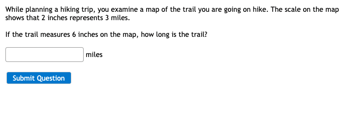 Solved While planning a hiking trip, you examine a map of | Chegg.com
