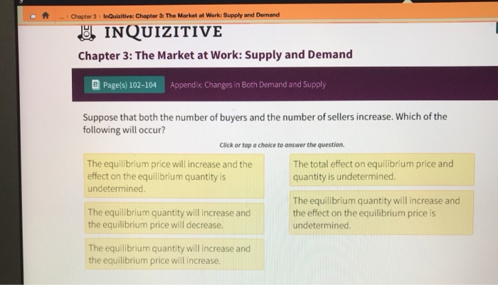 Solved: -Chapter 3 InQuisitive: Chapter 3: The Market At W... | Chegg.com