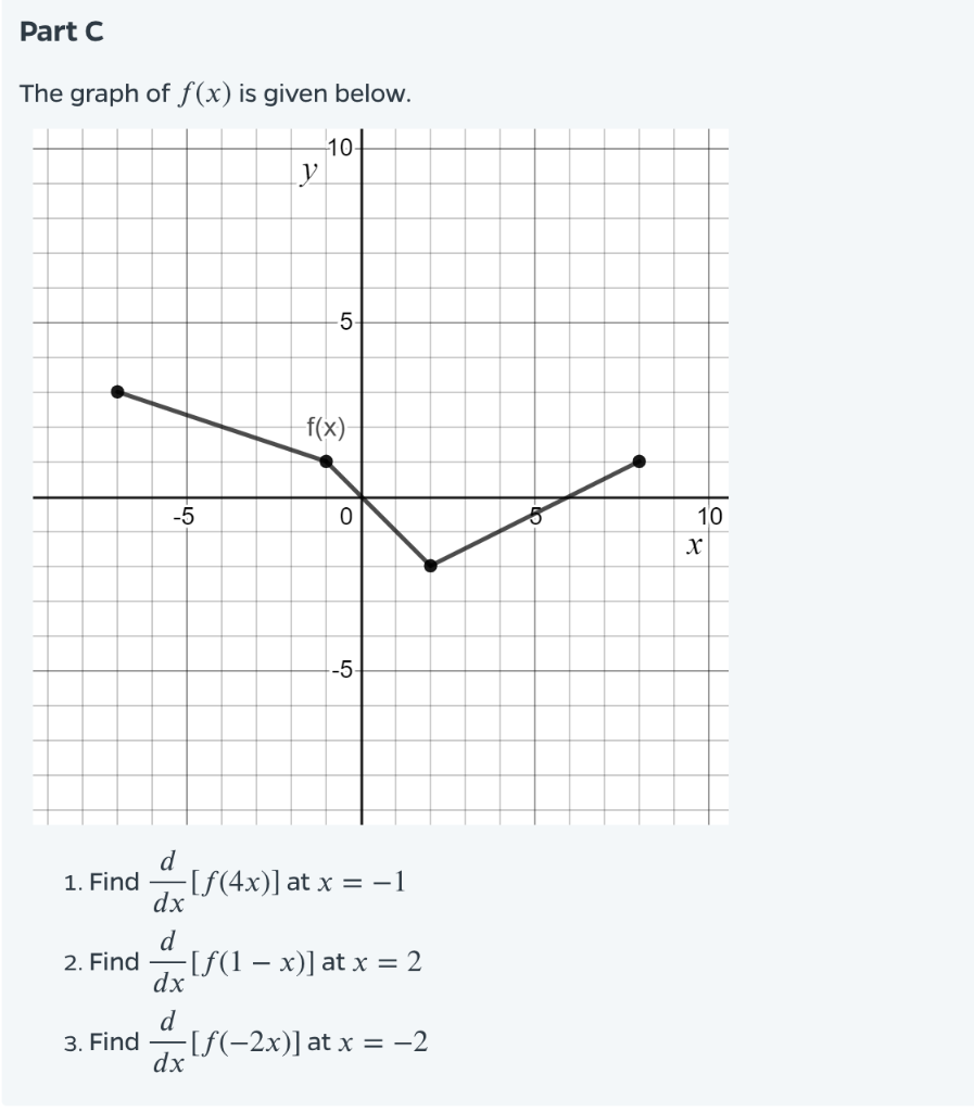 Solved Graphing calculator not permitted Part A Given that | Chegg.com