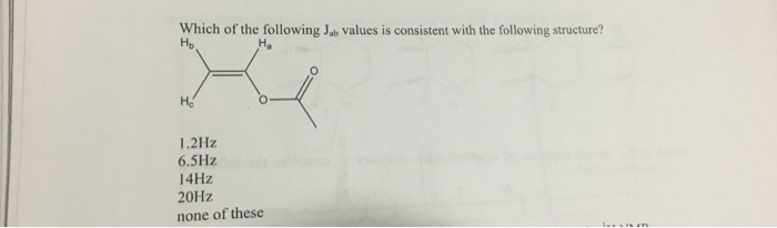 Solved Which of the following Jab values is consistent with | Chegg.com