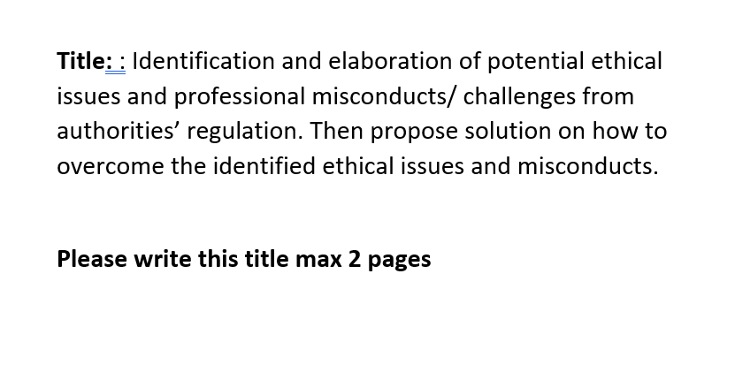 Solved Title: : Identification and elaboration of potential | Chegg.com