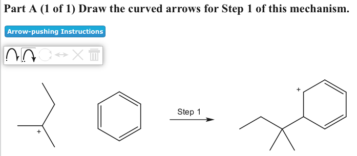 Solved Part A (1 of 1) Draw the curved arrows for Step 1 of | Chegg.com
