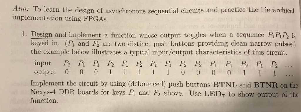 Solved Aim: To learn the design of asynchronous sequential | Chegg.com