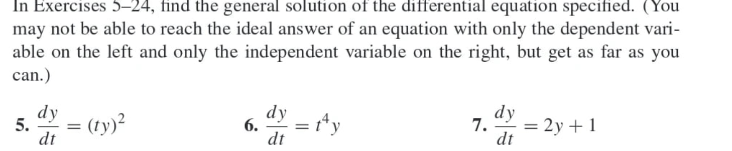 Solved In Exercises 5-24, ﻿find the general solution of the | Chegg.com