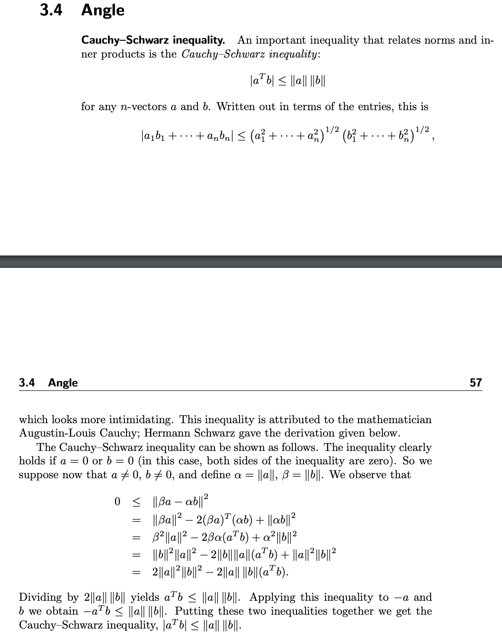 Solved 1.3 Cauchy-Schwarz inequality for complex vectors. | Chegg.com
