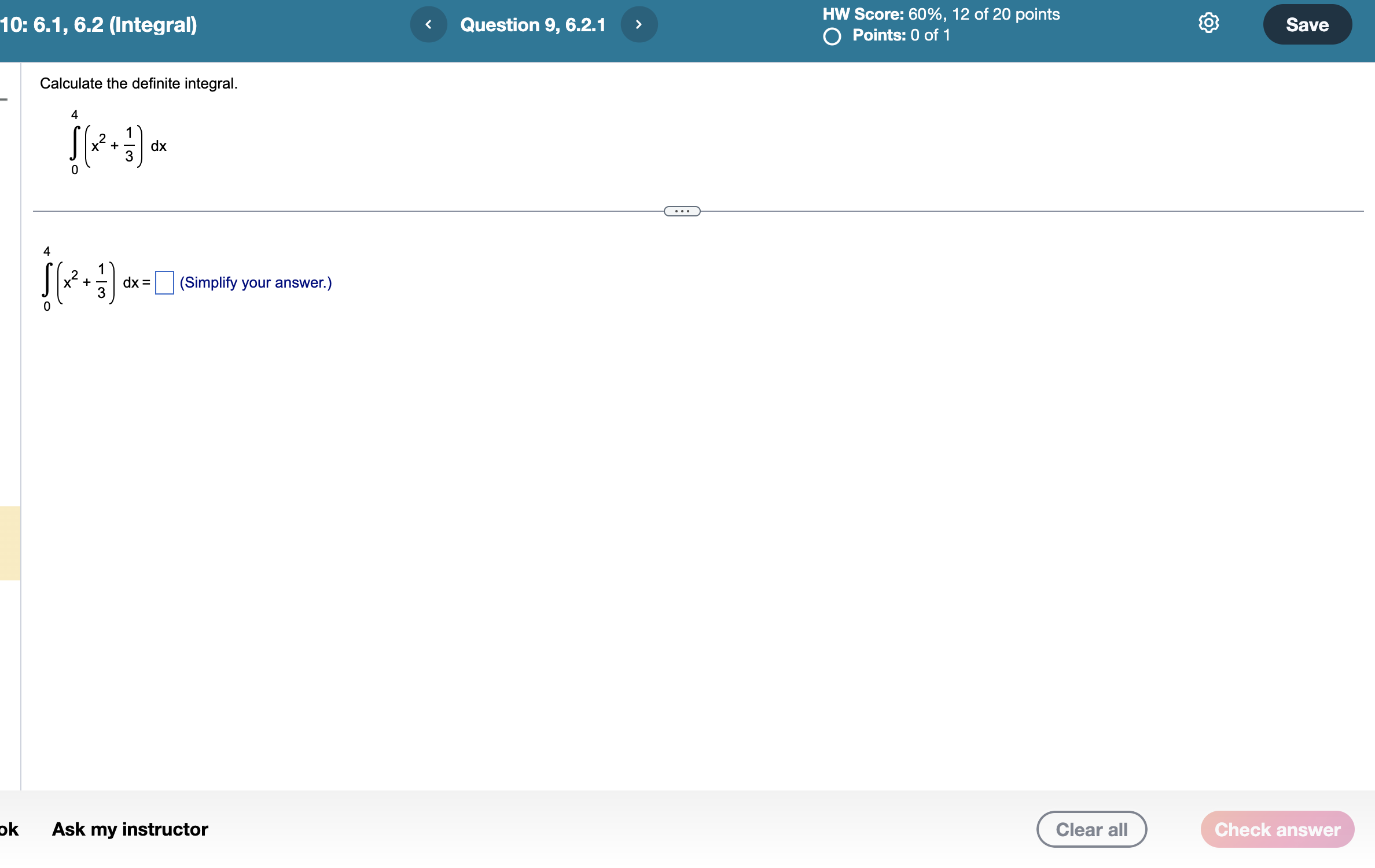Solved Calculate the definite | Chegg.com