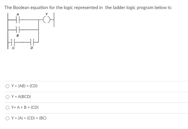 Solved The Boolean equation for the logic represented in the | Chegg.com