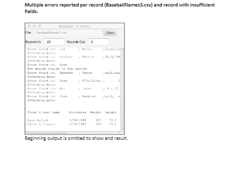 HWO2 - Binary and CSV (Text) I/O Problem Statement: | Chegg.com