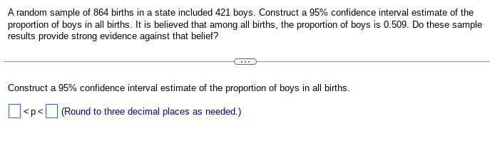 Solved A random sample of 864 ﻿births in a state included | Chegg.com