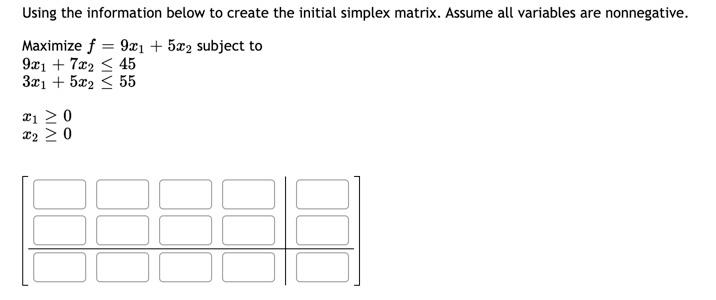 Solved Using the information below to create the initial | Chegg.com
