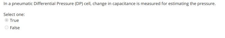Solved In a pneumatic Differential Pressure (DP) cell, | Chegg.com