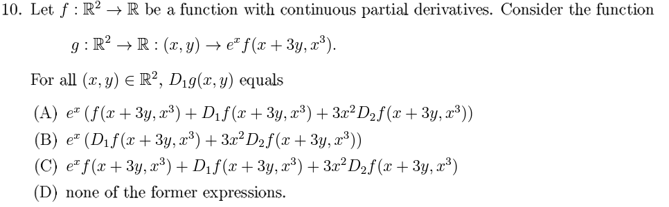 Solved 0 . Let f:R2→R be a function with continuous partial | Chegg.com