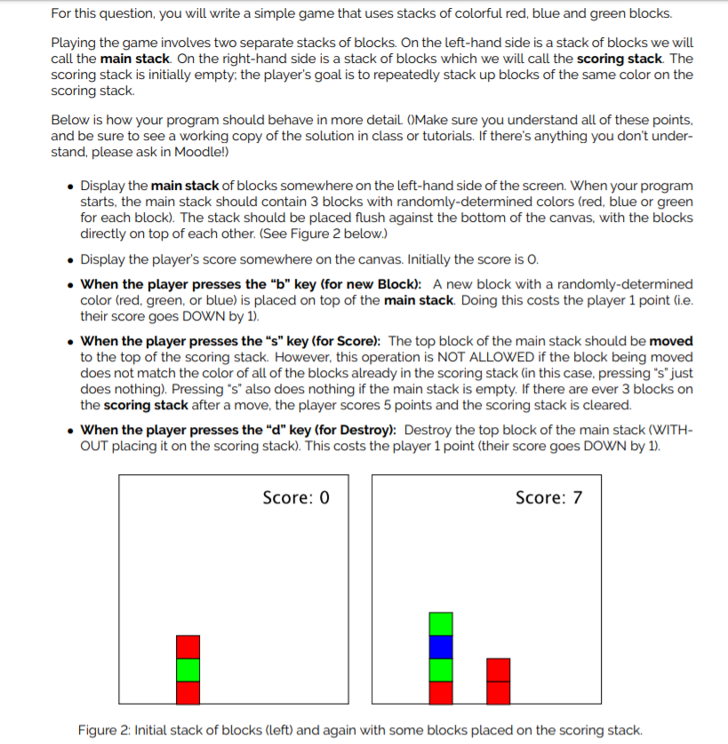 Solved For This Question You Will Write A Simple Game That 6657