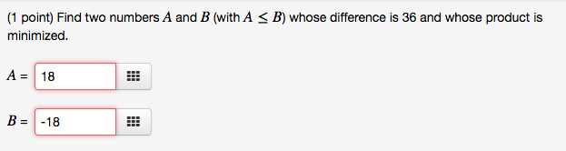 Solved Find two numbers A and B (with A