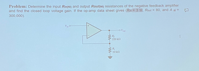 Solved Problem: Determine the input R in(N) and output | Chegg.com