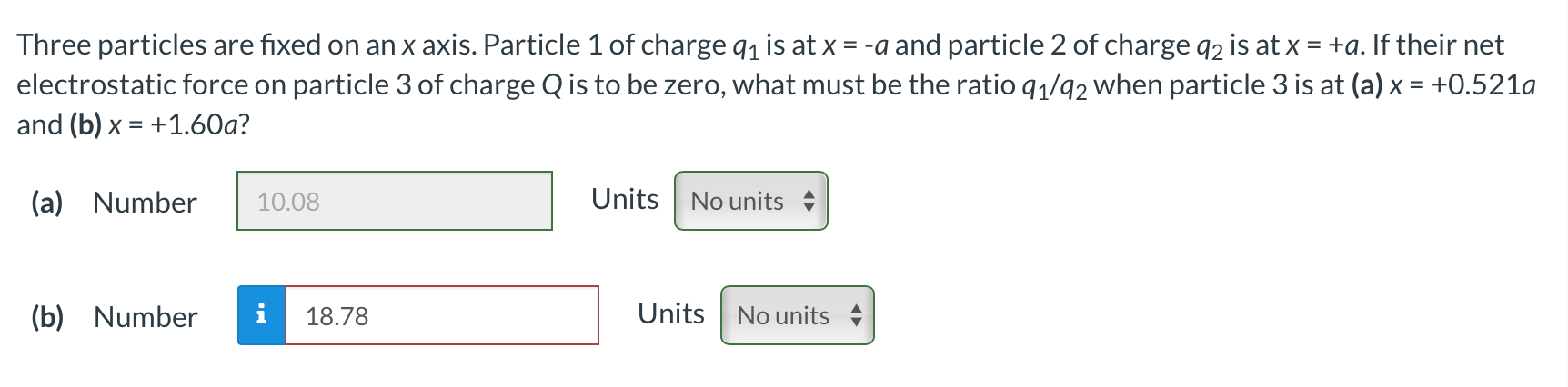 Solved Three particles are fixed on an x axis. Particle 1 of | Chegg.com