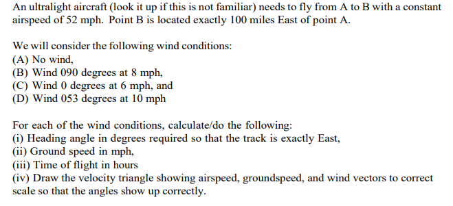 Solved An ultralight aircraft (look it up if this is not | Chegg.com