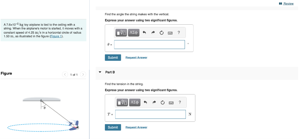 Solved Find the angle the string makes with the vertical. | Chegg.com