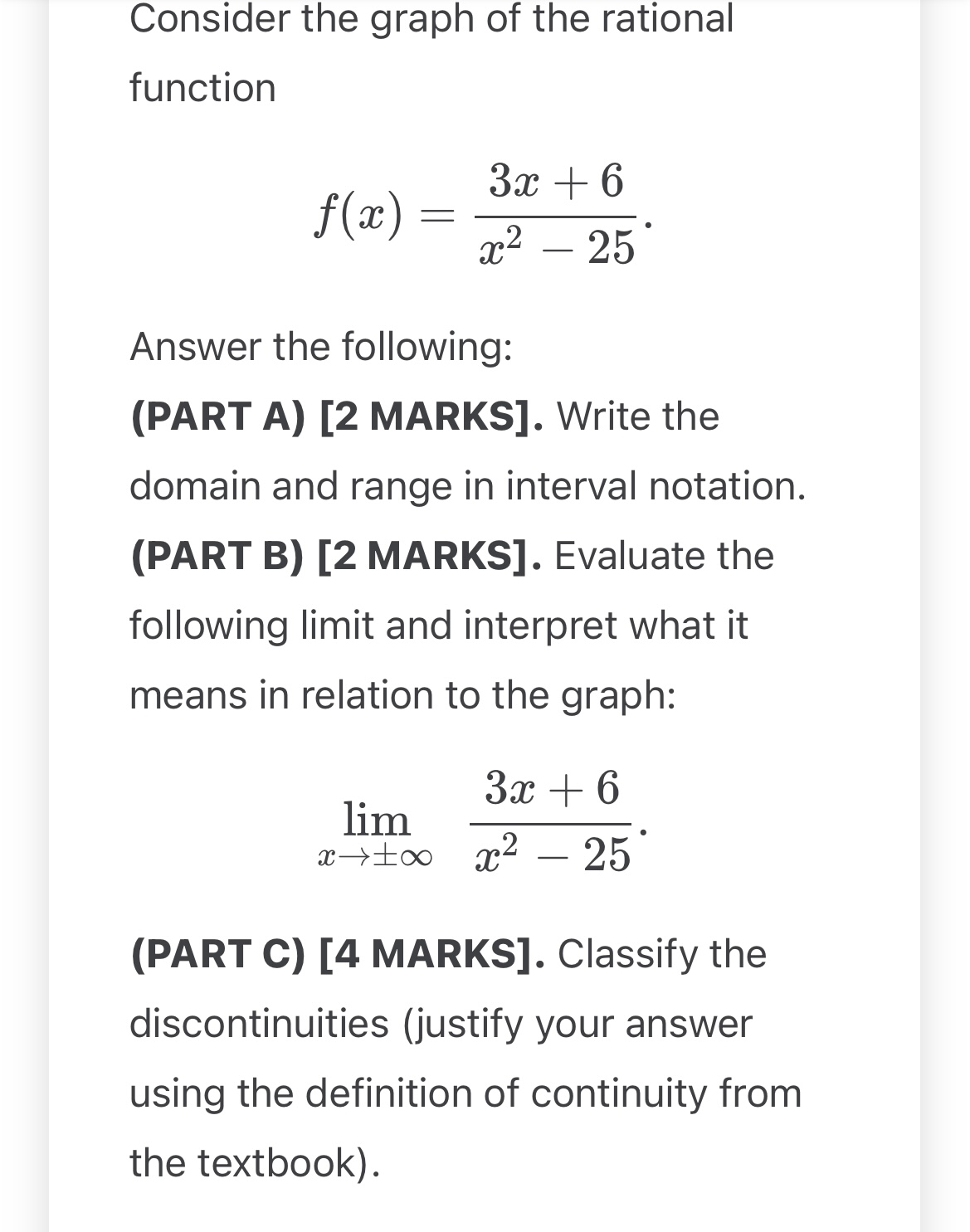Solved Consider the graph of the rational function \\[ | Chegg.com