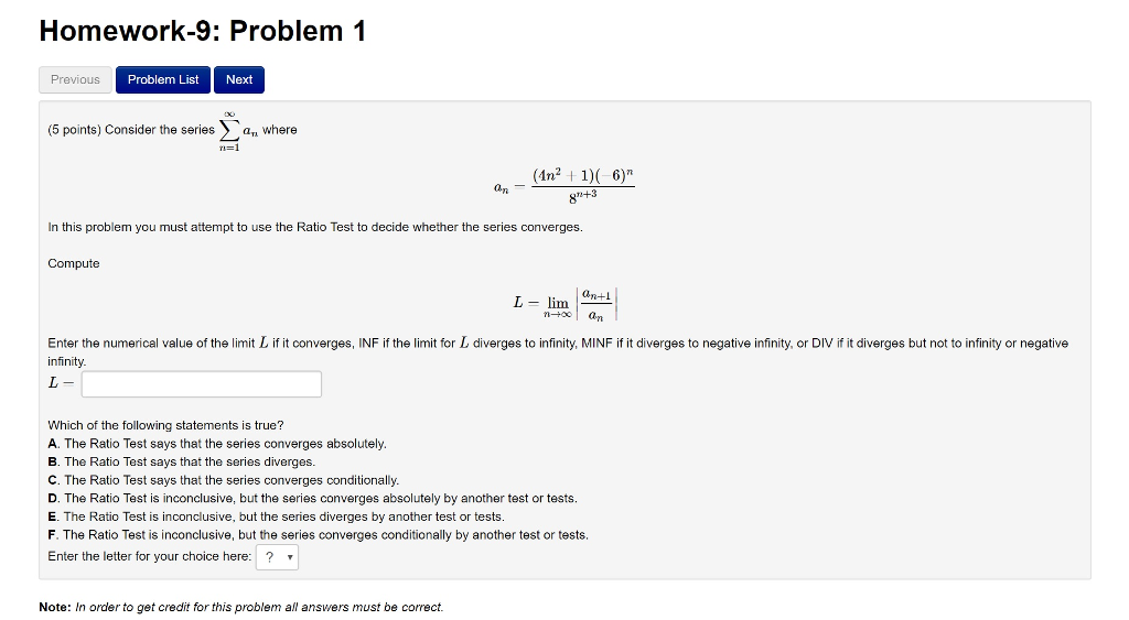 Solved Homework-9: Problem 1 Previous Problem List Next (5 | Chegg.com