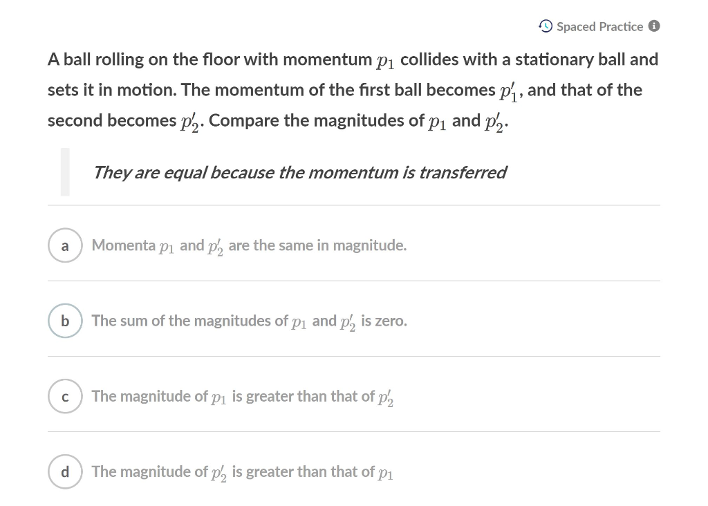 Solved Spaced Practice A ball rolling on the floor with | Chegg.com