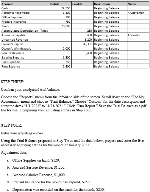 Solved ACC-250 QuickBooks Assignment Complete after | Chegg.com