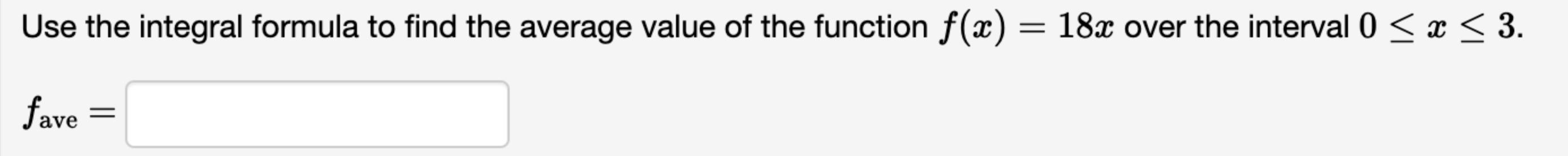 Solved Use the integral formula to find the average value of | Chegg.com