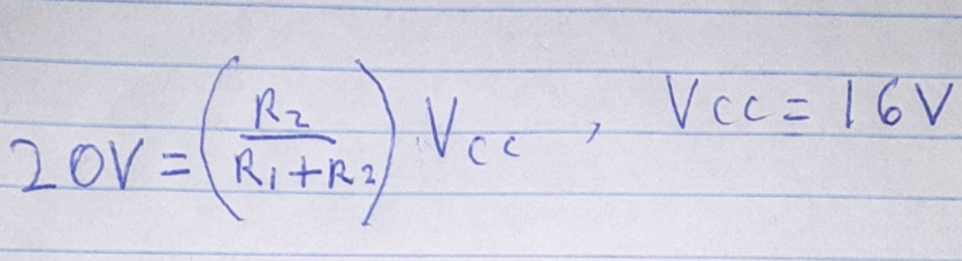 Solved Hi for this one can you solve for R1 and R2? I am | Chegg.com