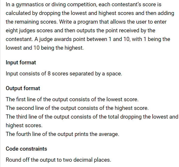 Solved In a gymnastics or diving competition, each | Chegg.com
