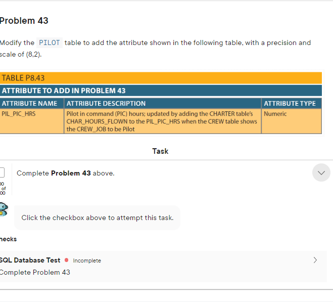 Solved The Pilot Tablecreate A Trigger Named That 5537