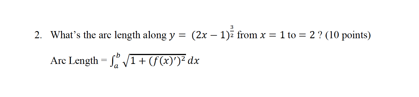 Solved solve the question What's the arc length along | Chegg.com