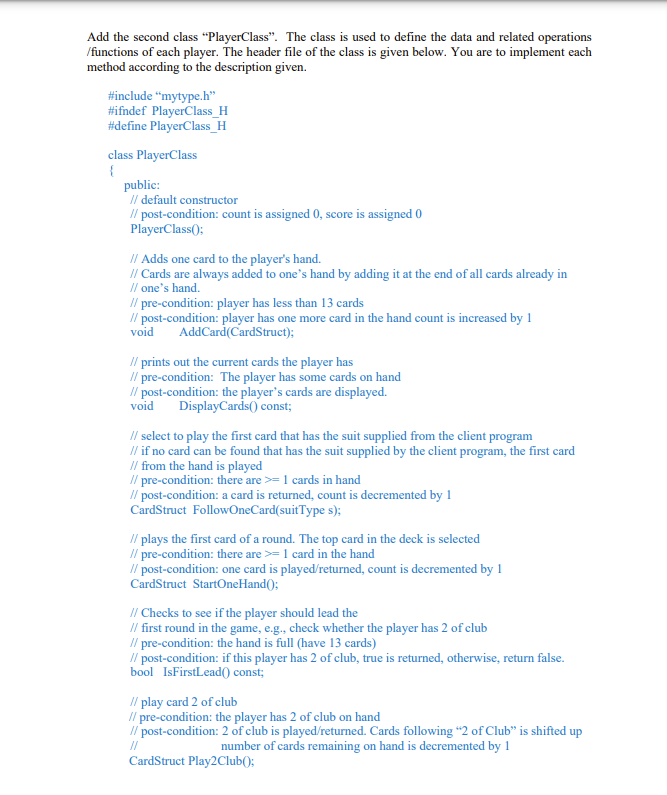 Solved Write a C++ program which will play a card game | Chegg.com