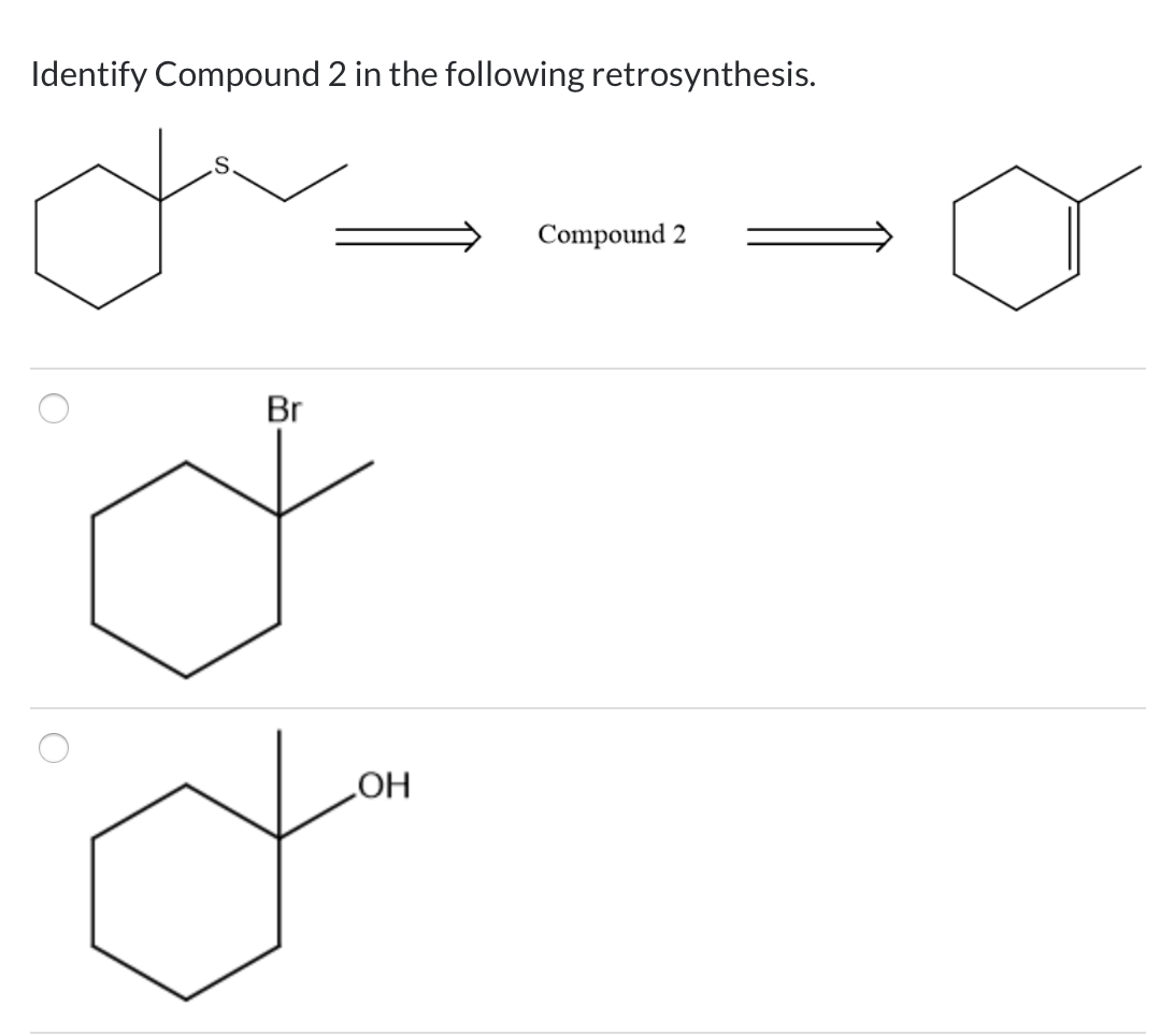 Solved Identify Compound 2 in the following retrosynthesis. | Chegg.com