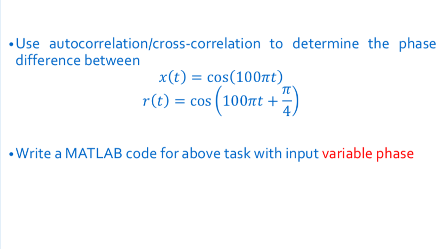 •Use autocorrelation/cross-correlation to determine | Chegg.com